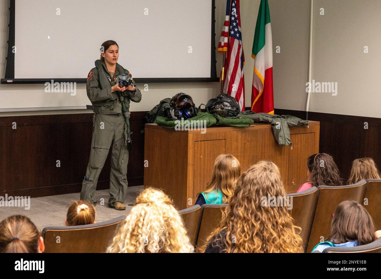 U.S. Air Force Capt. Melanie Kluesner, 62nd Fighter Squadron student ...