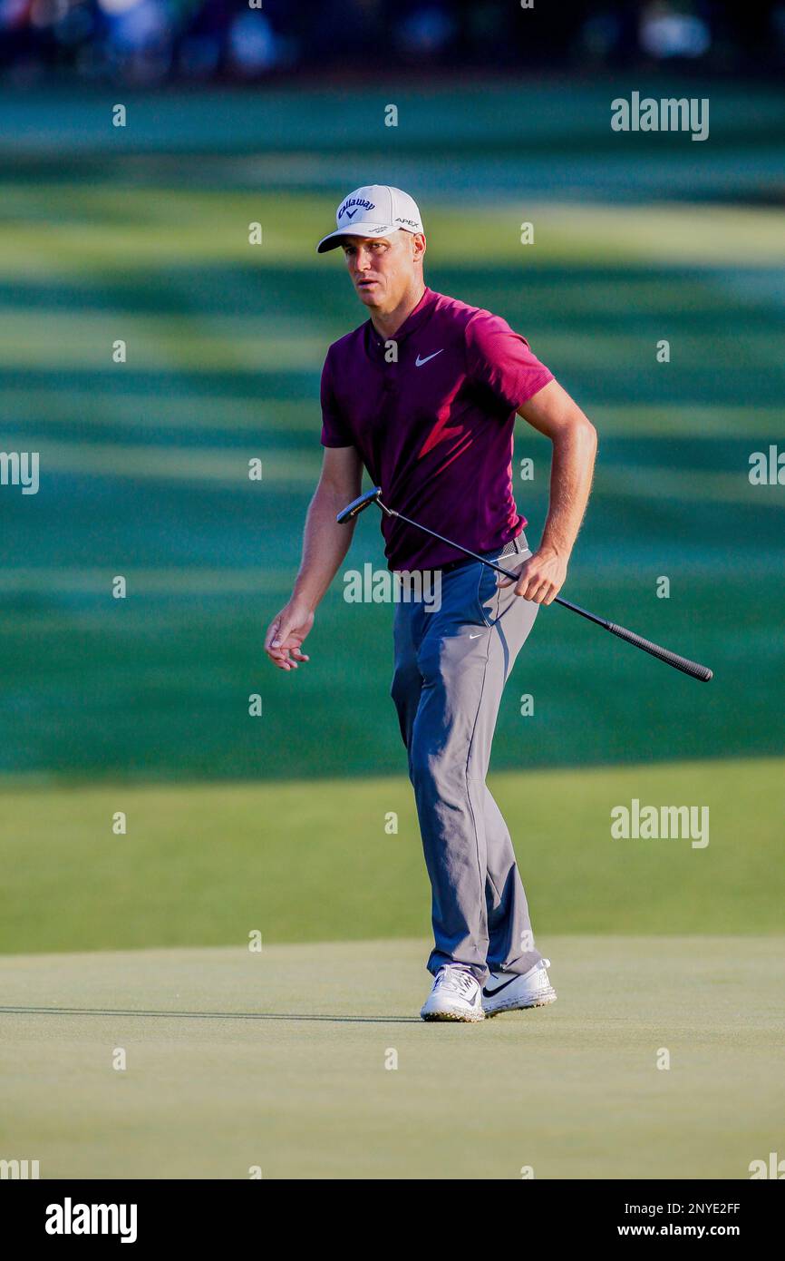 August 10, 2017: Alex Noren of Sweden watches his putt on the tenth ...