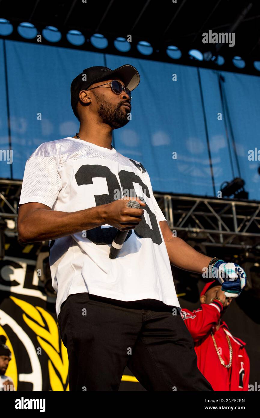 RZA of the Wu-Tang Clan performs during Riot Fest on Sept. 13, 2014, in Chicago. (Photo by Amy ...