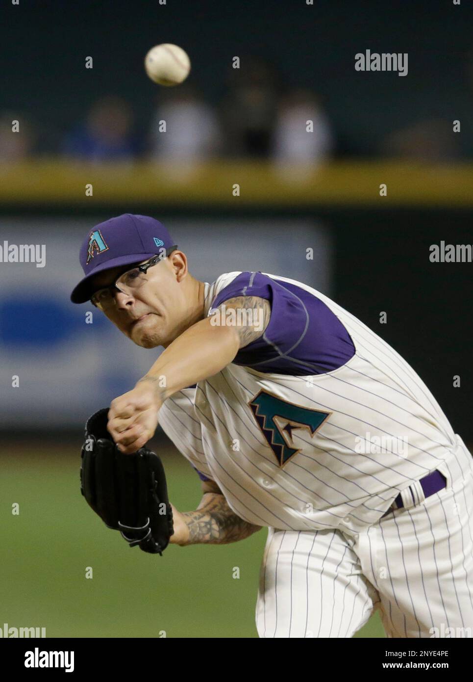 Arizona Diamondbacks starting pitcher Anthony Banda (50) during a MLB ...