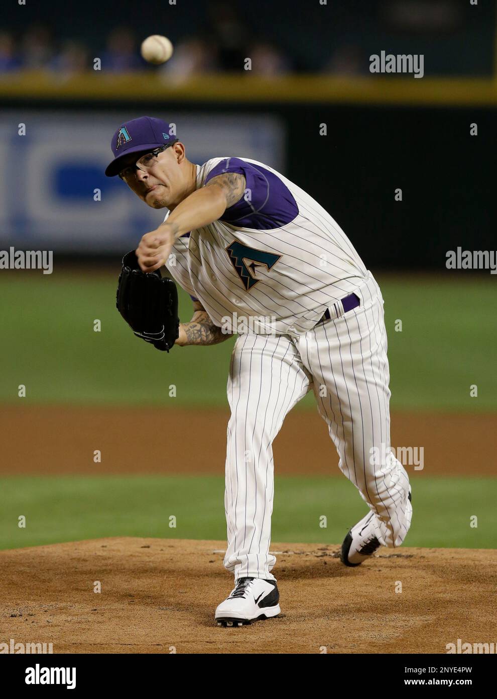 Arizona Diamondbacks starting pitcher Anthony Banda (50) during a MLB ...