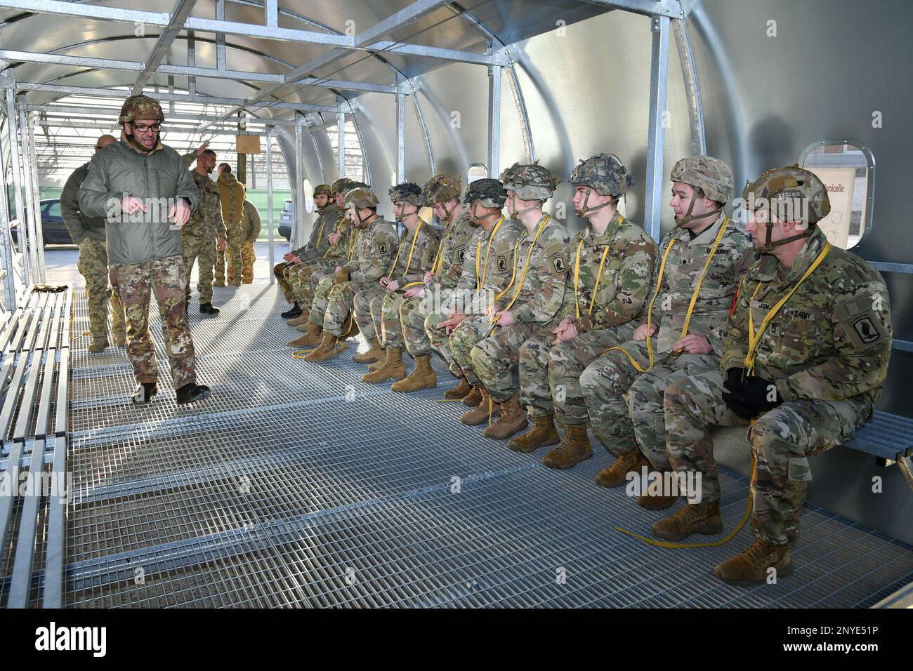Italian Army Lt. Col. Manuele Savio, chief of operations section assigned to 4th Alpini Regiment ...