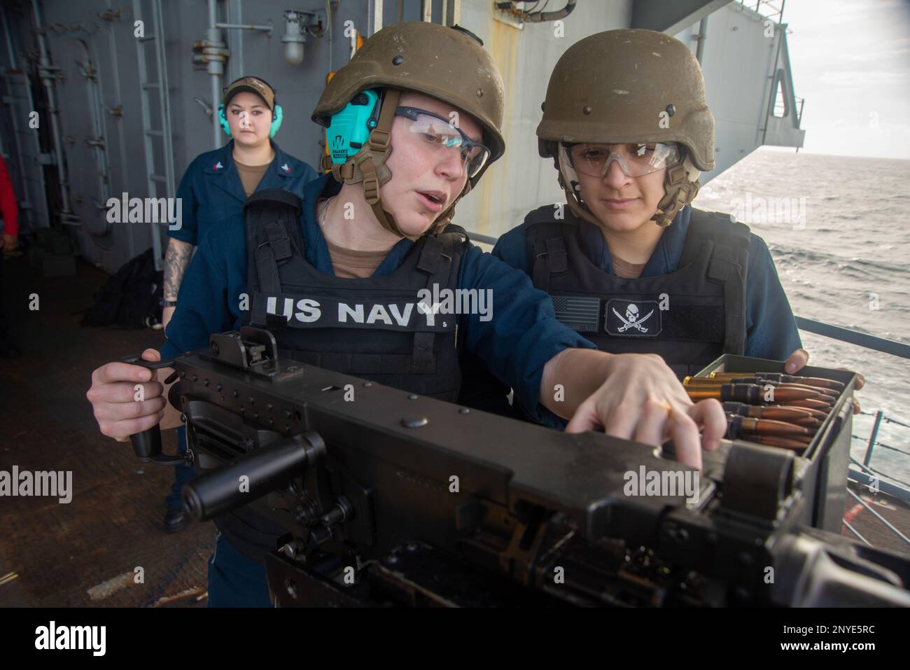230218-N-NX635-1162 SOUTH CHINA SEA (Feb. 18, 2023) U.S. Navy Gunner's ...