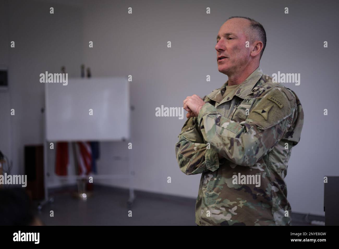 U.S. Army Command Sgt. Maj. Arthur Burgoyne, III Armored Corps' Command ...