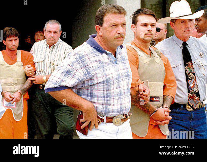 Lawrence Russell Brewer, back left, and John William King, right, are ...