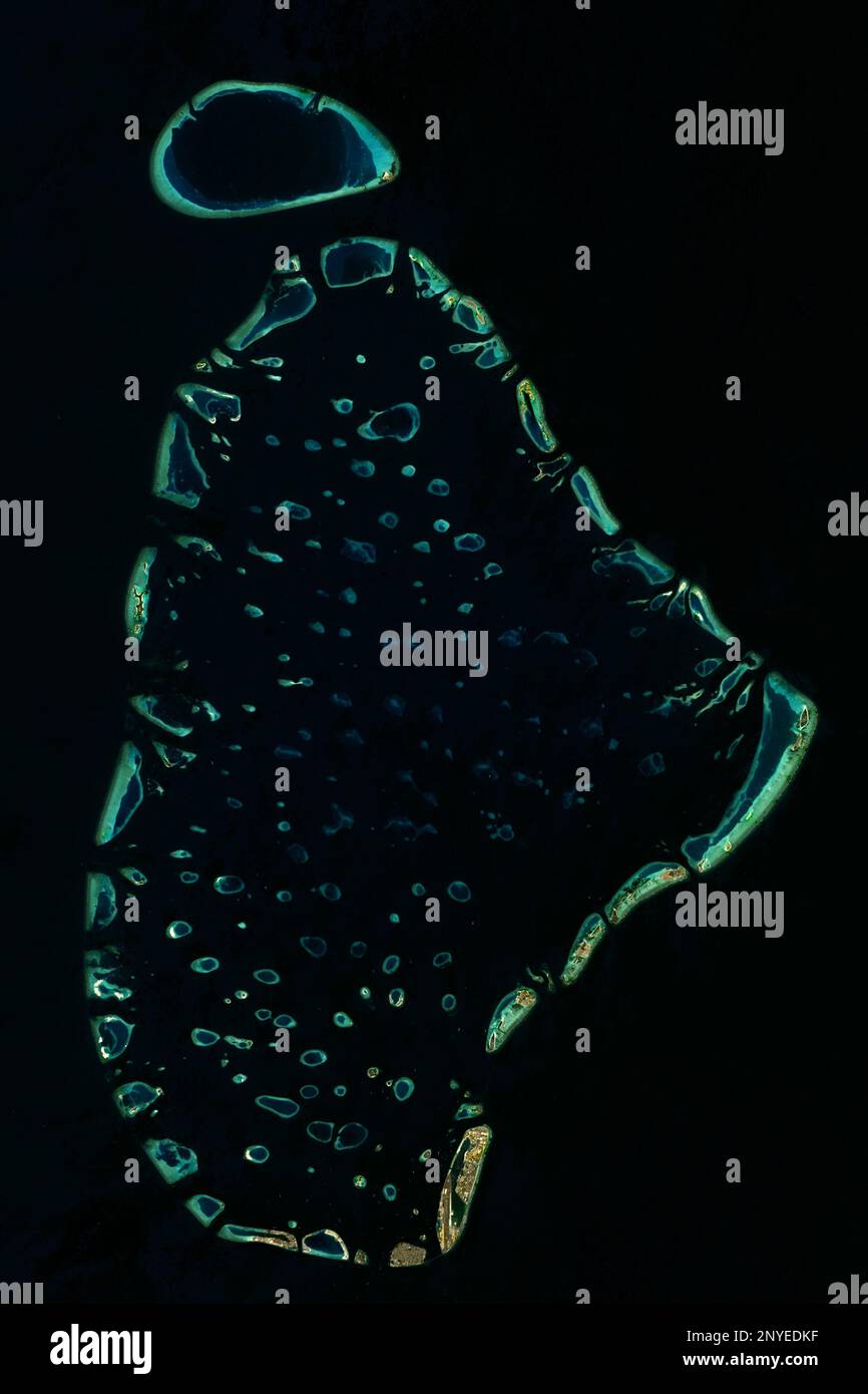 Maldives gaafaru atoll aerial hi-res stock photography and images - Alamy