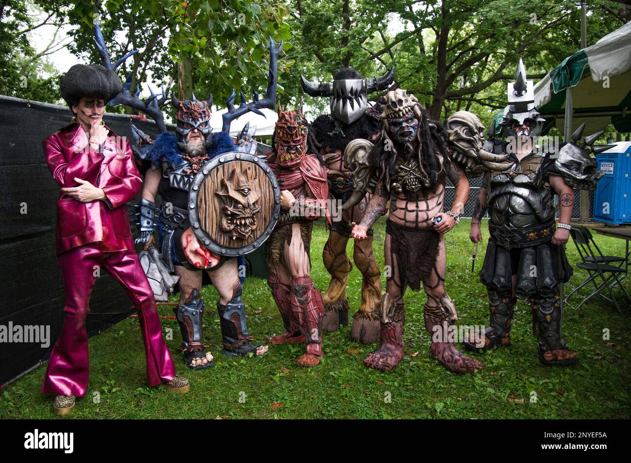 GWAR attends Riot Fest on Sept. 12, 2014, in Chicago. (Photo by Amy ...