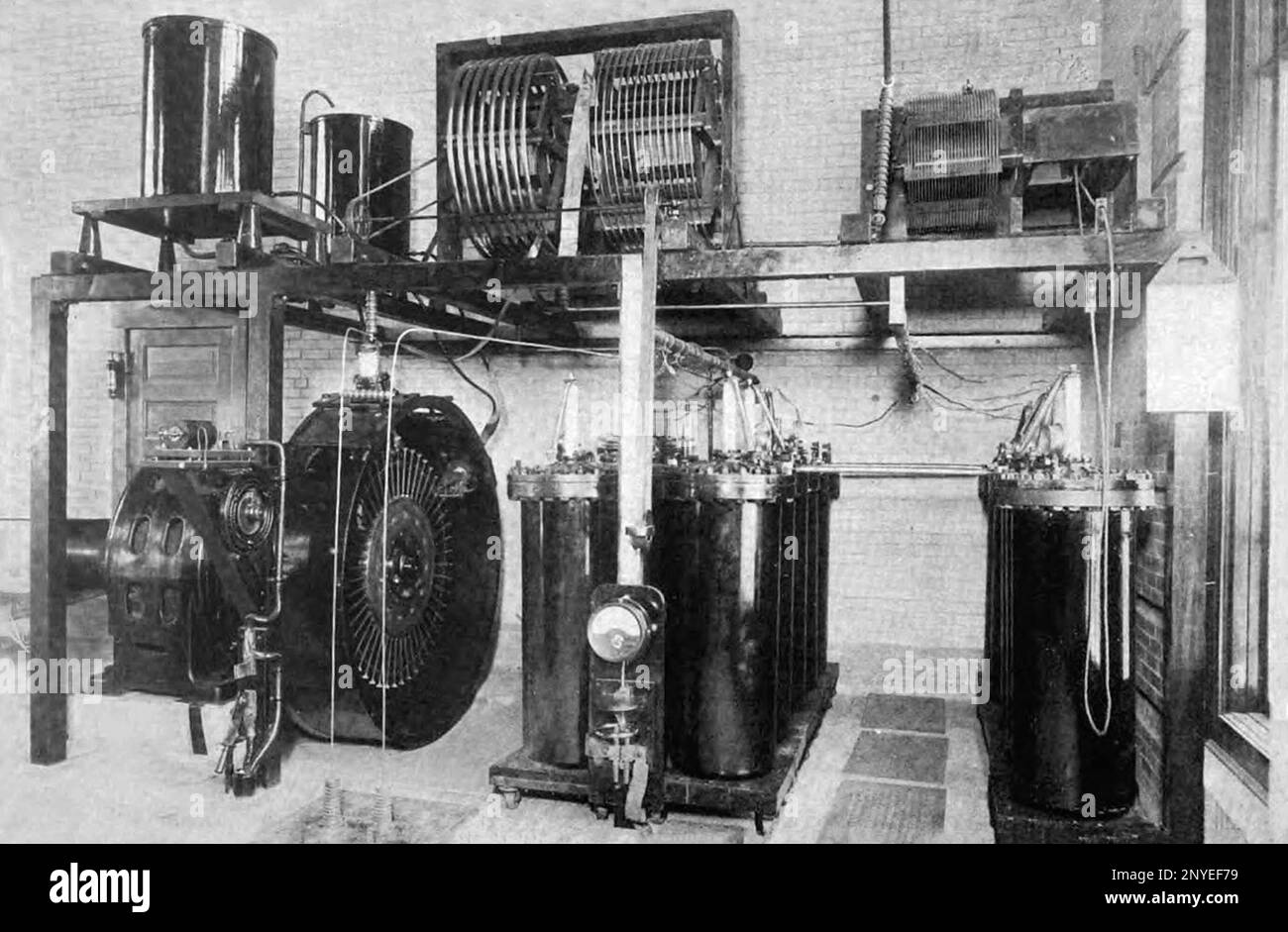 The 100 kW spark-gap transmitter Stock Photo - Alamy