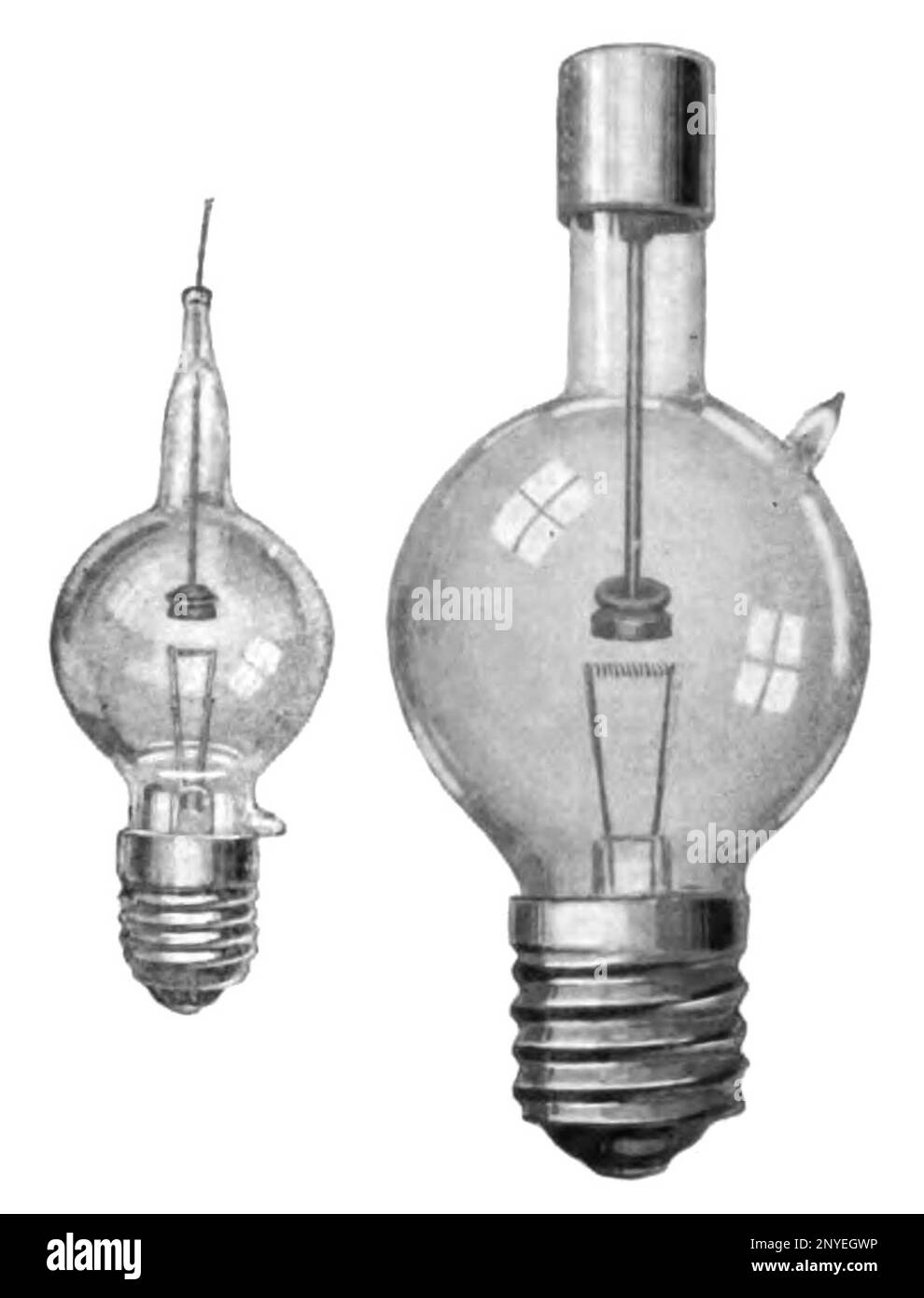 Two General Electric Tungar rectifier bulbs from 1917 Stock Photo - Alamy