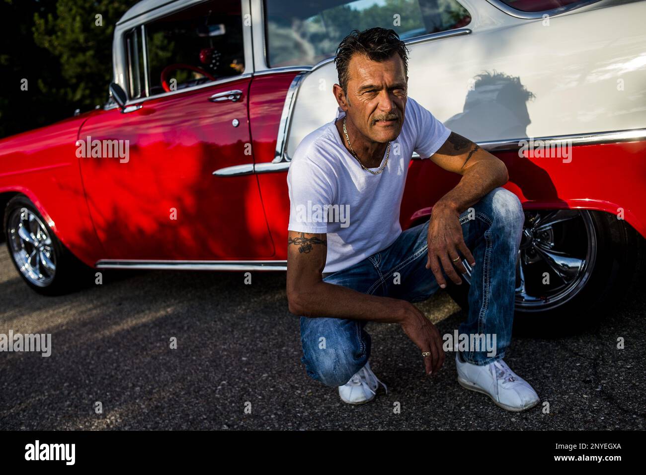 Jim McFall, owner of McFall's collision in Flint, poses for a photo ...