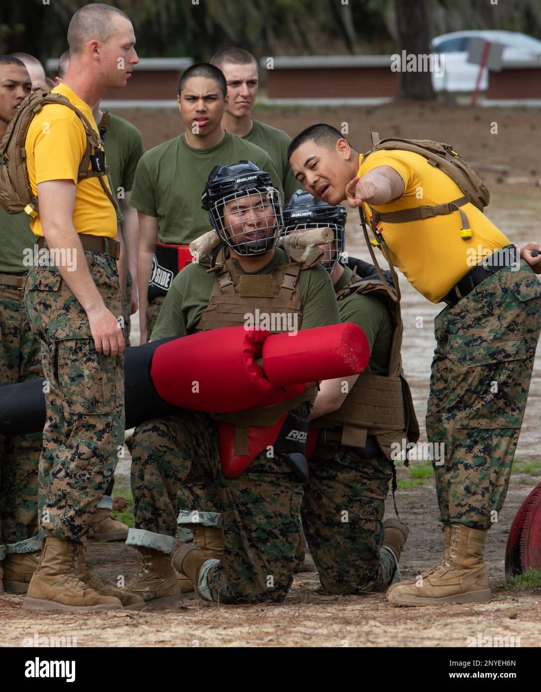 Recruits with Hotel Company, 2nd Recruit Training Battalion ...
