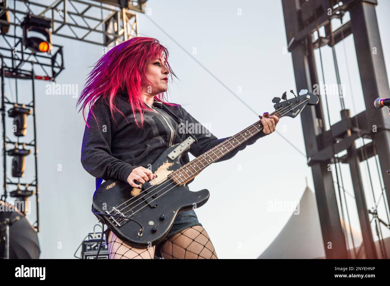 Jennifer Finch of L7 performs during Riot Fest at Douglas Park on Sept ...