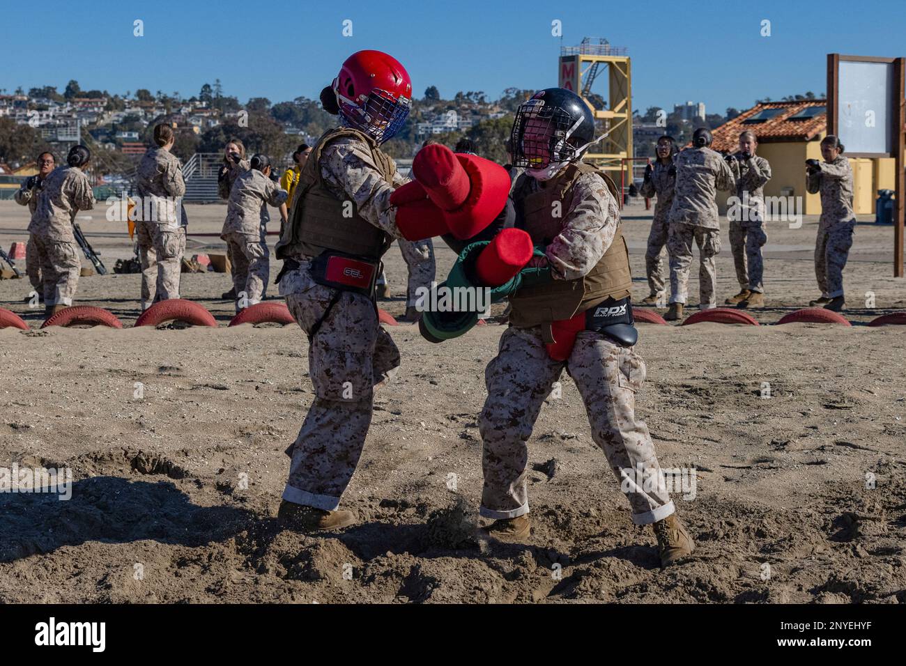 U.S. Marine Corps recruits with Golf Company, 2nd Recruit Training ...