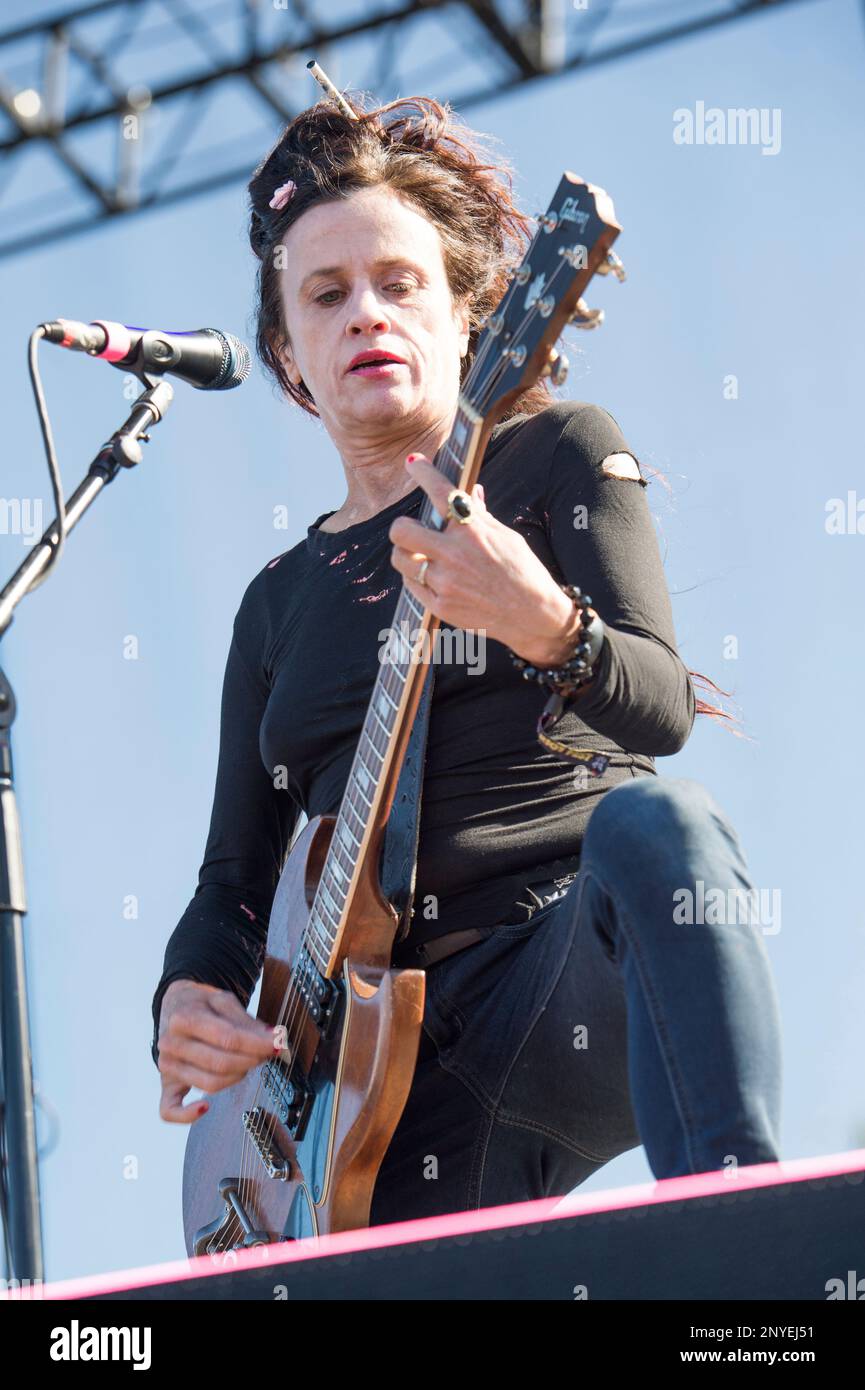 Kat Bjelland of Babes In Toyland performs during Riot Fest at Douglas ...