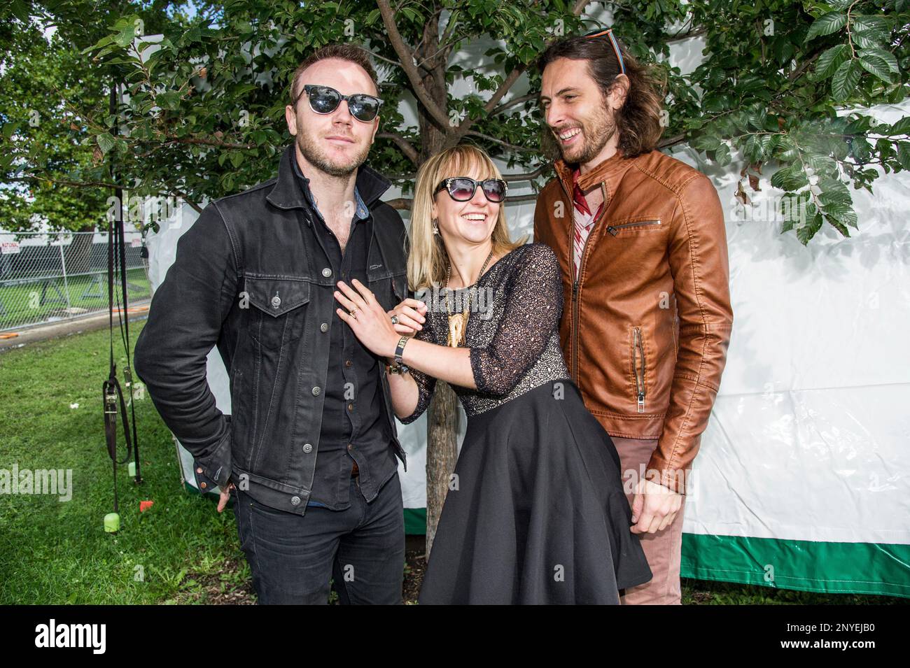 Rhiannon "Ritzy" Bryan, Rhydian Dafydd Davies, and Matthew James Thomas of The Joy Formidable ...