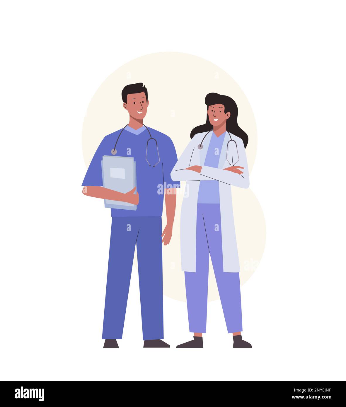 Presentation positive medical team hi-res stock photography and images ...