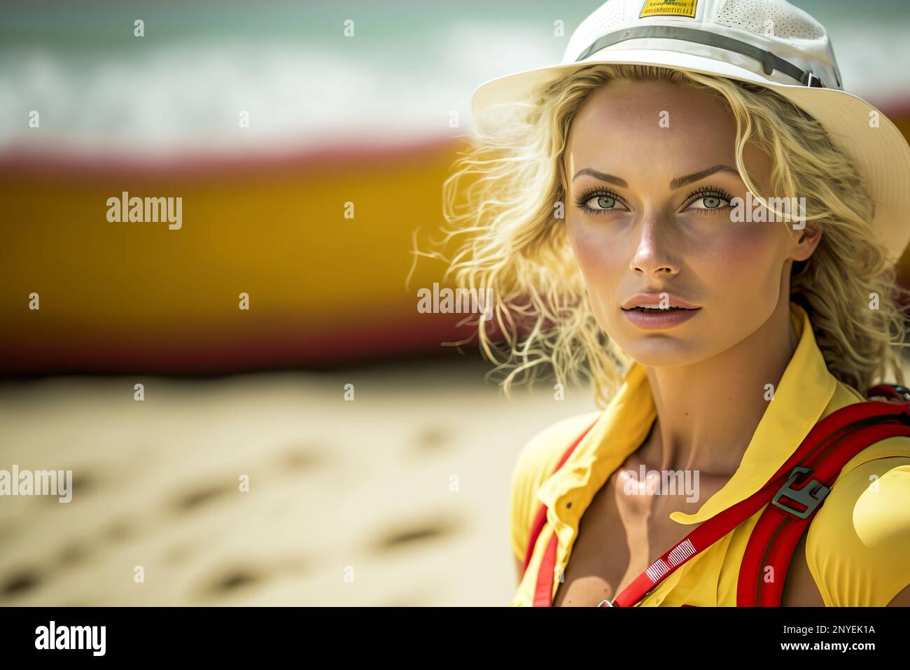 Seaside Splendor: Capturing the Majesty of a Woman on the Shoreline ...