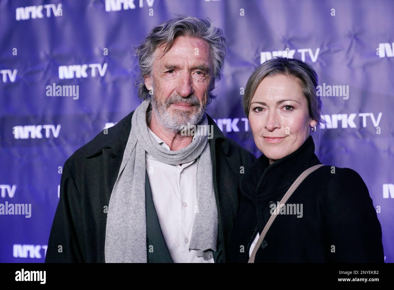 Oslo 20230301.Bjoern Skagestad and Mari Baade on the red carpet before ...