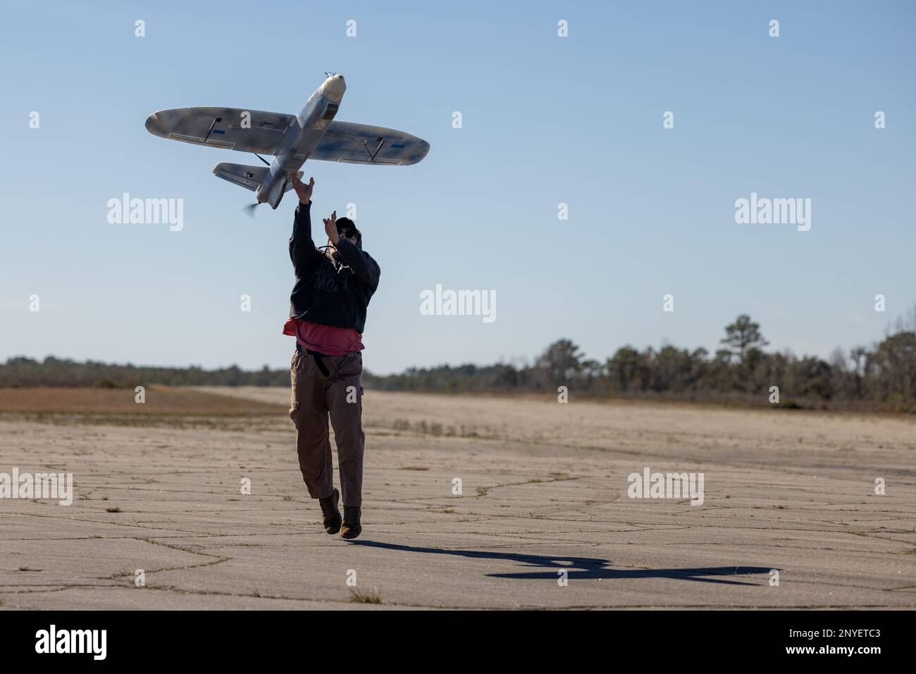 Brandon Gabriel, an air vehicle operator from Naval Air Weapons Station ...
