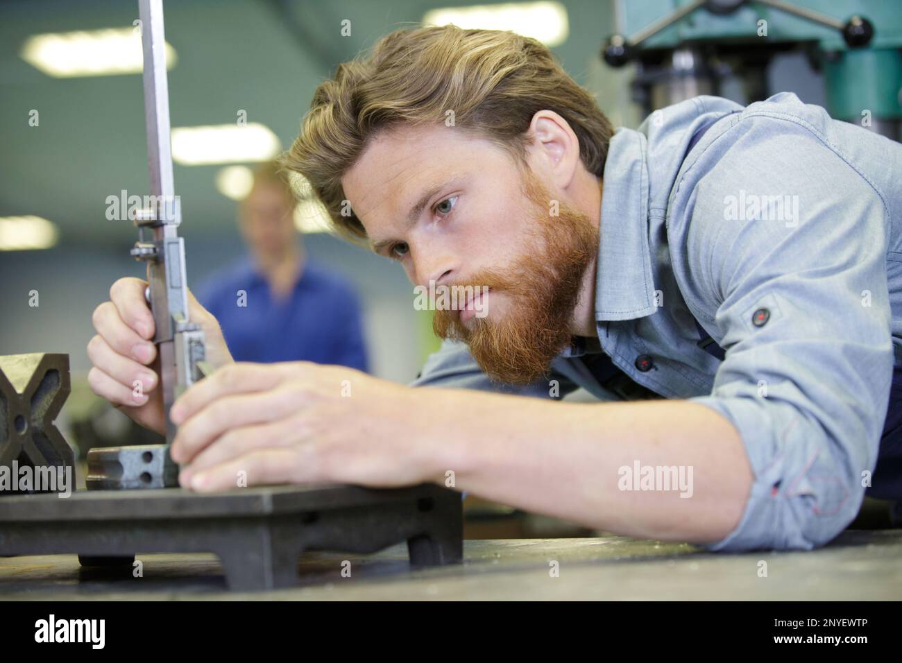 an engineer is setting up equipment Stock Photo - Alamy
