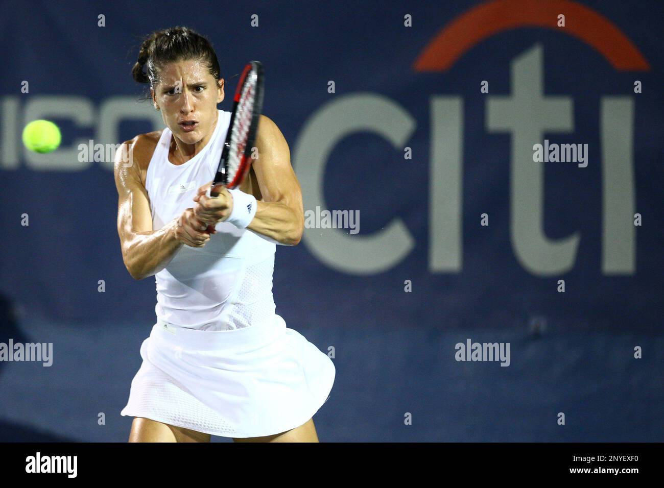 WASHINGTON D.C., DC - AUGUST 04: ANDREA PETKOVIC (GER) during day five match of the 2017 Citi ...