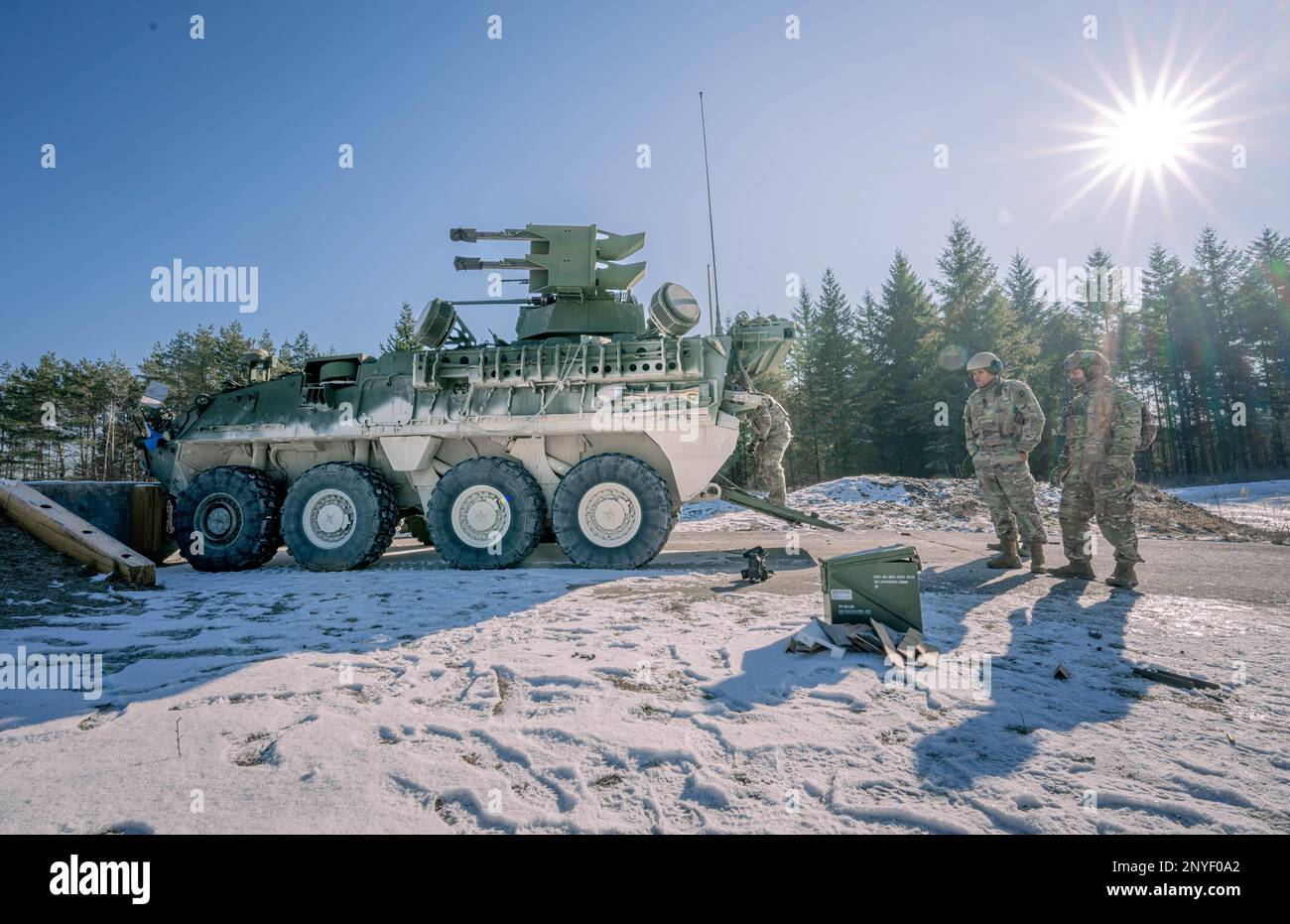 U.S. Army air defenders with Alpha Battery, 5th Battalion, 4th Air ...