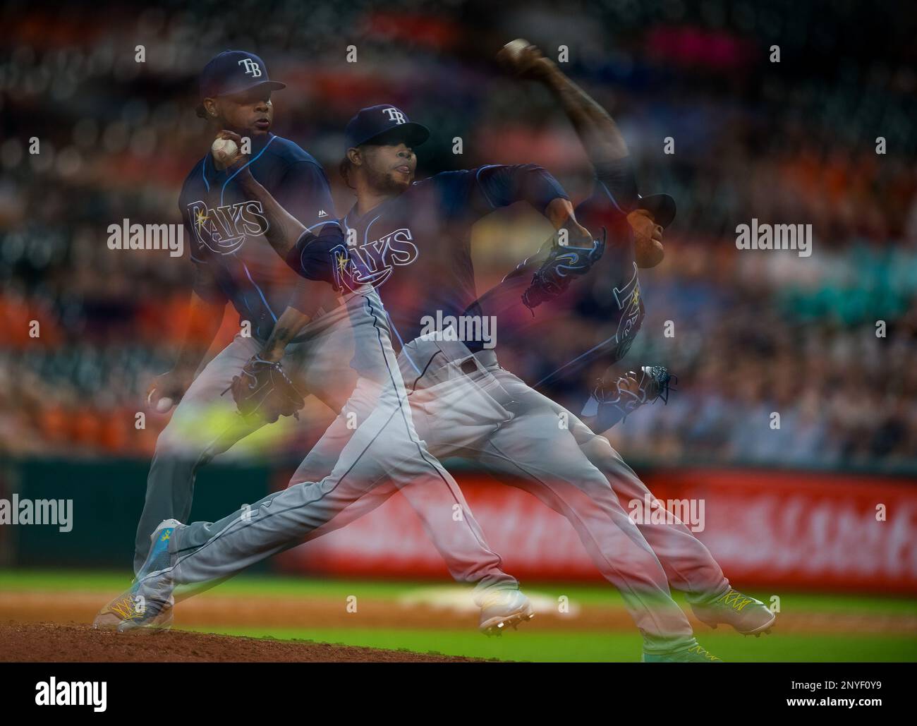 August 3, 2017: Tampa Bay Rays relief pitcher Alex Colome (37) during a ...