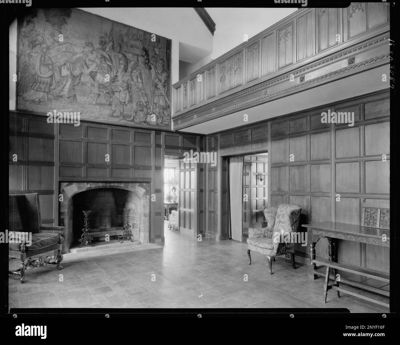 Agecroft Hall, Great Hall, Richmond, Henrico County, Virginia. Carnegie ...