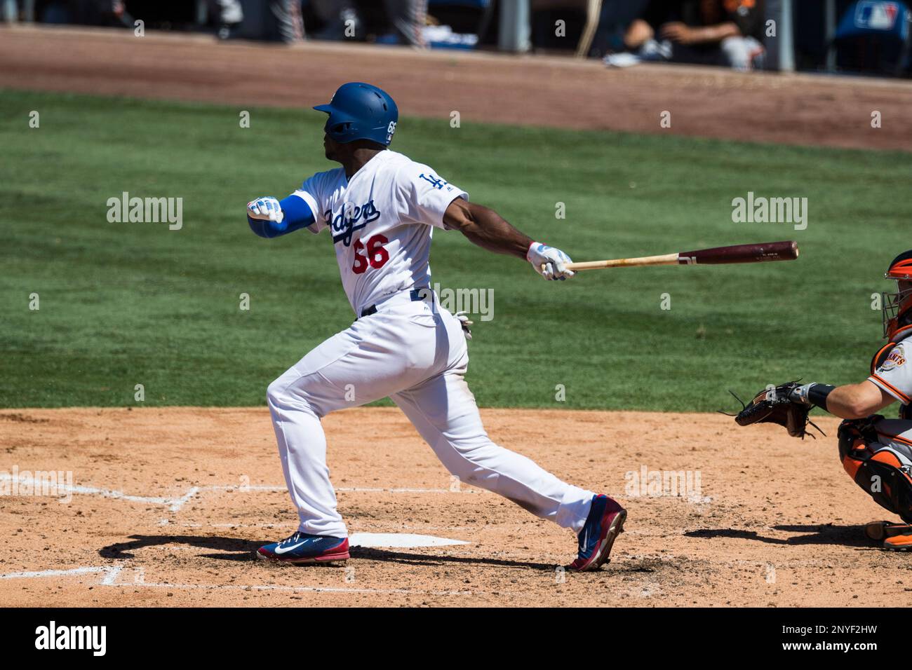 LOS ANGELES, CA - JULY 29: Los Angeles Dodgers right fielder Yasiel ...