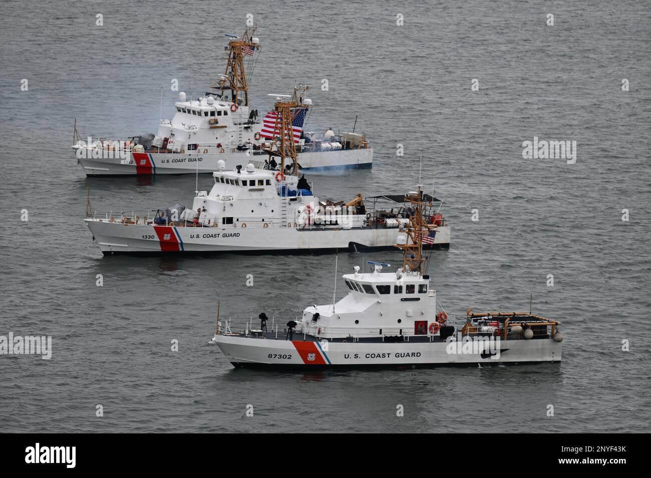 The Coast Guard Cutters Tybee (WPB-1330), Sanibel (WPB-1312), and ...