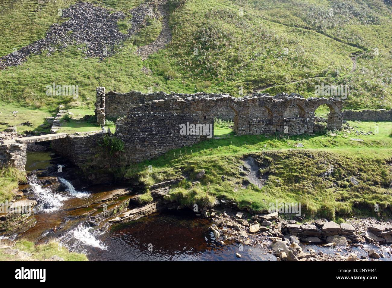The Ruins of Blakethwaite Smelt Mill by Gunnerside Beck on the Coast to ...