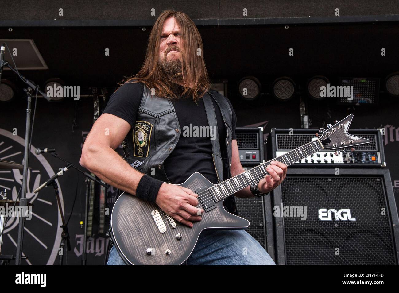 Mark Zavon of Kill Devil Hill performs during the Rock on the Range ...