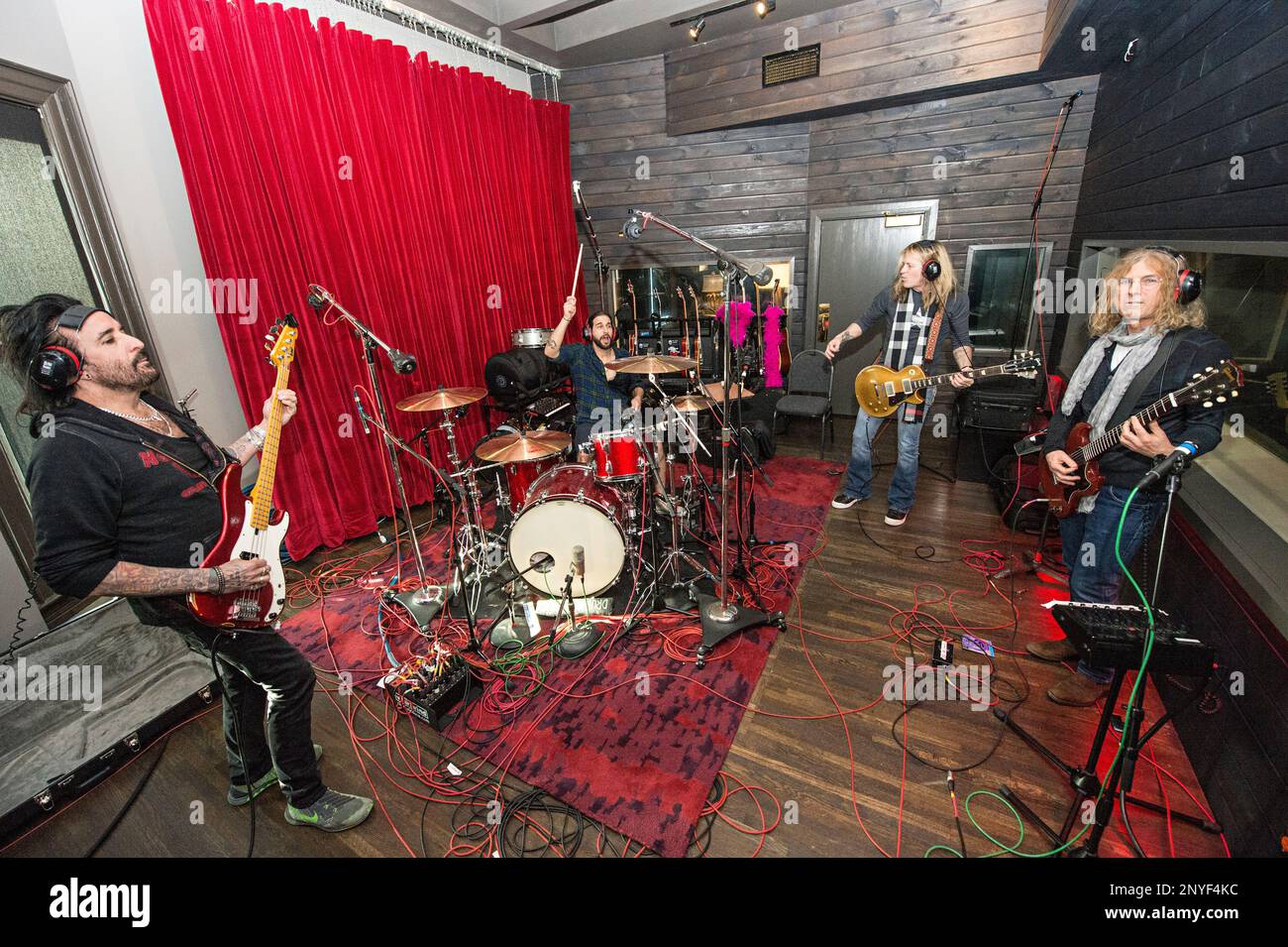 Marco Mendoza, Brian Tichy, Doug Aldrich, and David Lowy of The Dead ...