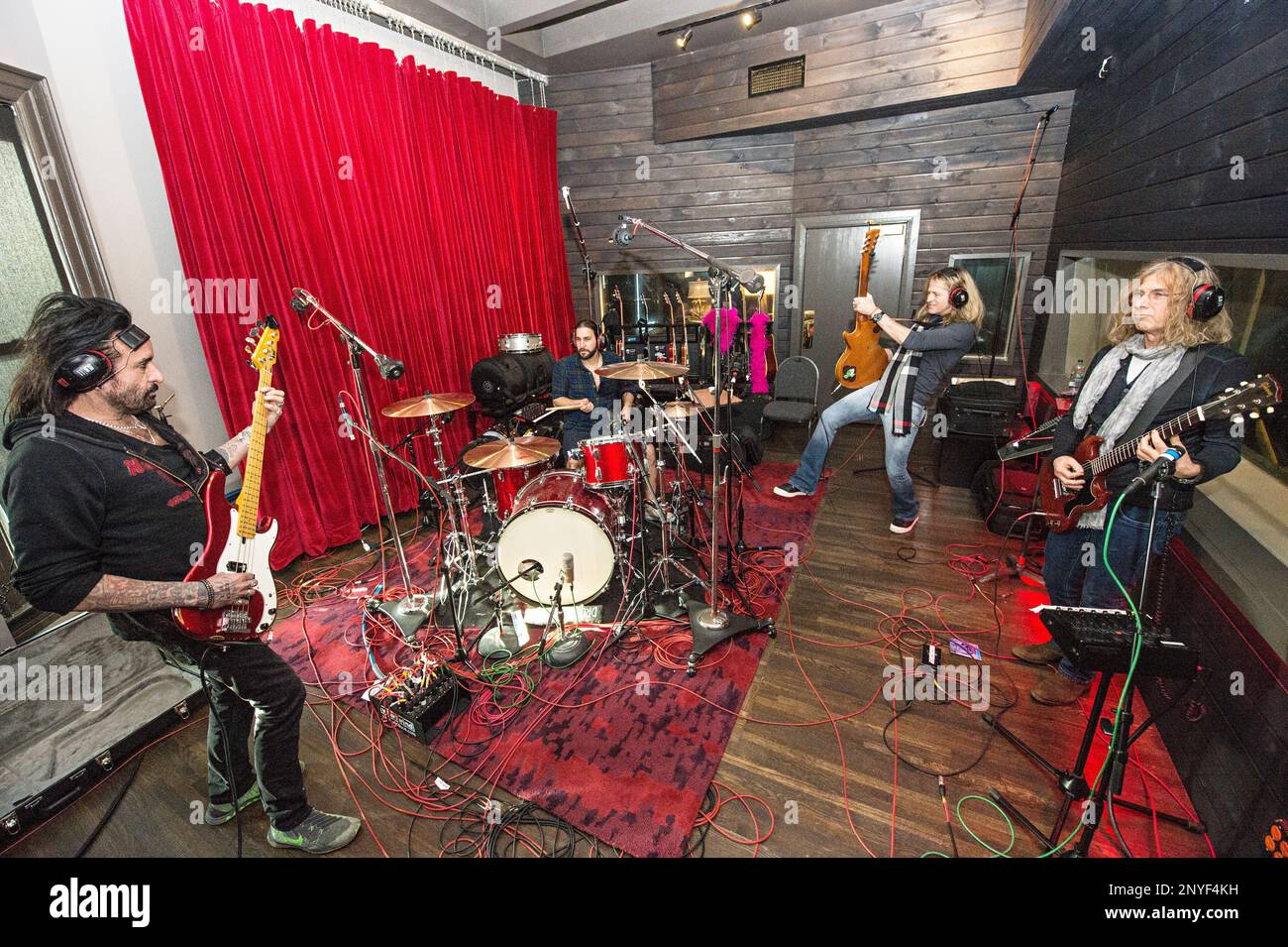 Marco Mendoza, Brian Tichy, Doug Aldrich, and David Lowy of The Dead ...