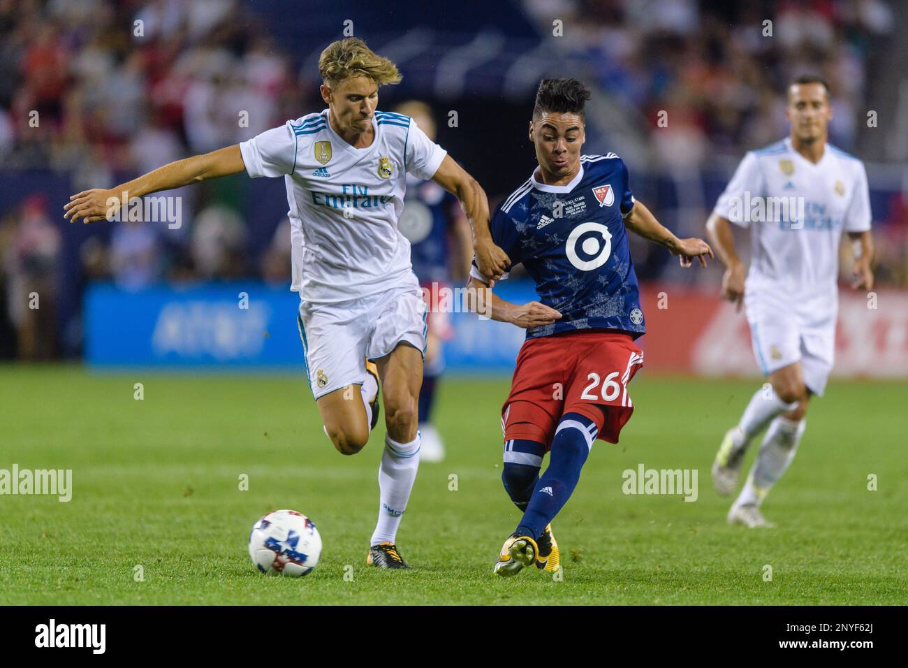 CHICAGO, IL - AUGUST 02: Real Madrid midfielder Marcos Llorente (18 ...