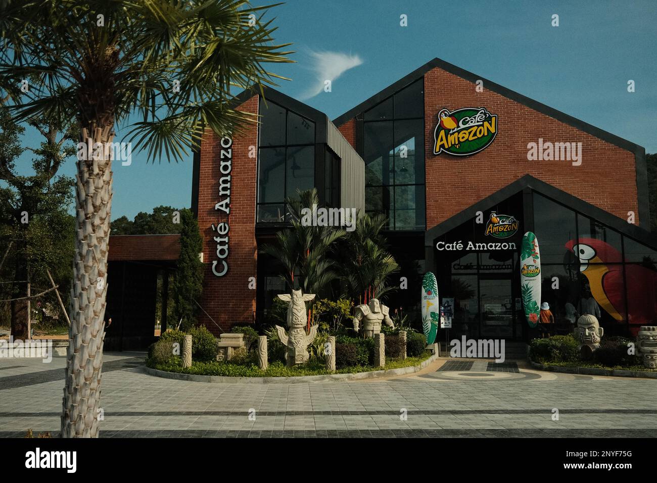 Photo taken of a Tropical Coffee Shop - Cafe Amazon Stock Photo - Alamy