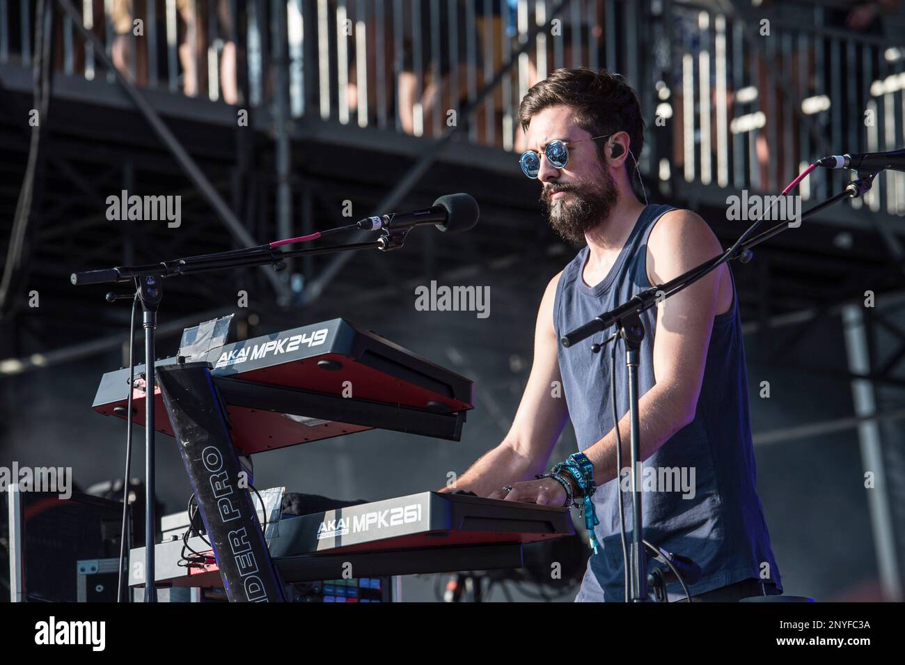 Kyle Simmons of Bastille performs during the Firefly Music Festival on ...