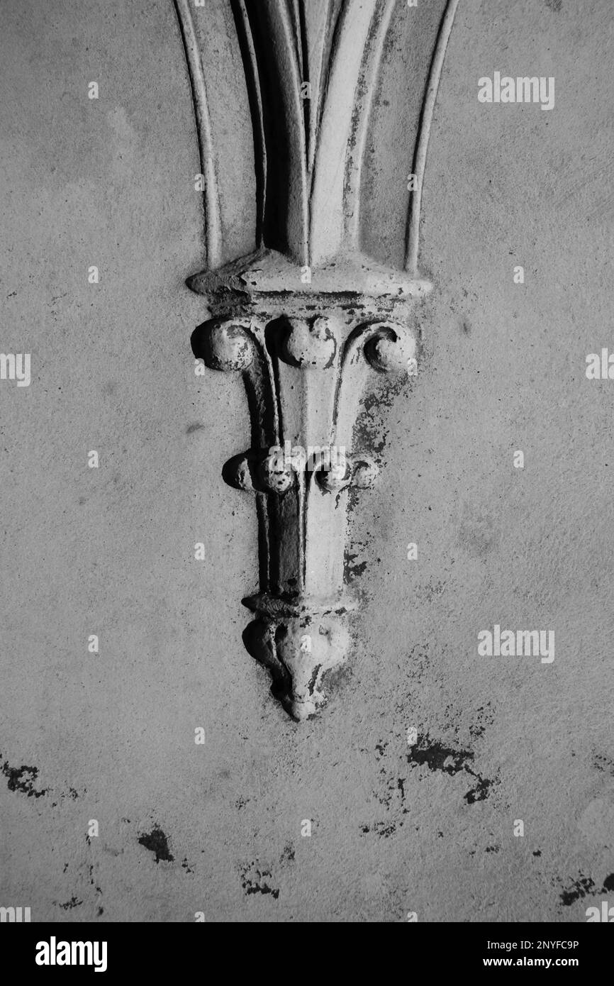 Vintage medieval copper metal decoration detail Stock Photo - Alamy