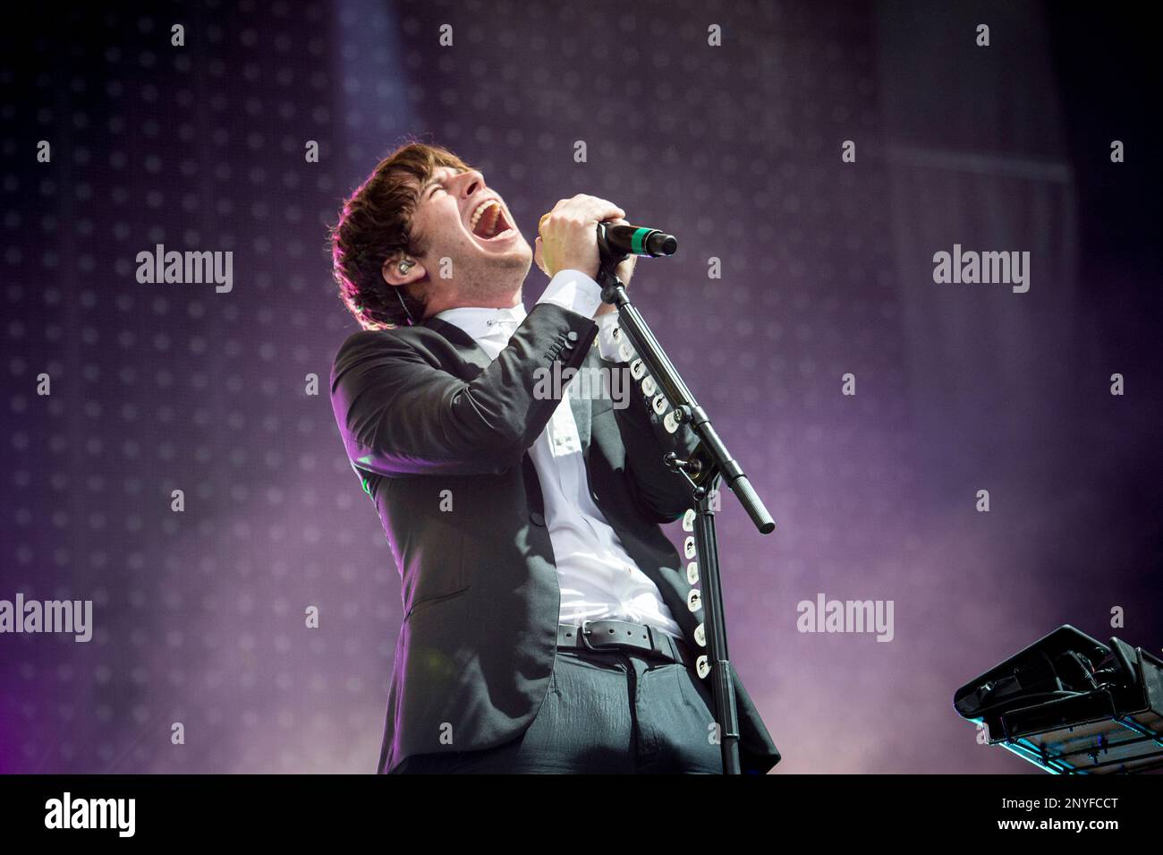 Mark Foster of Foster The People performs during the Firefly Music ...