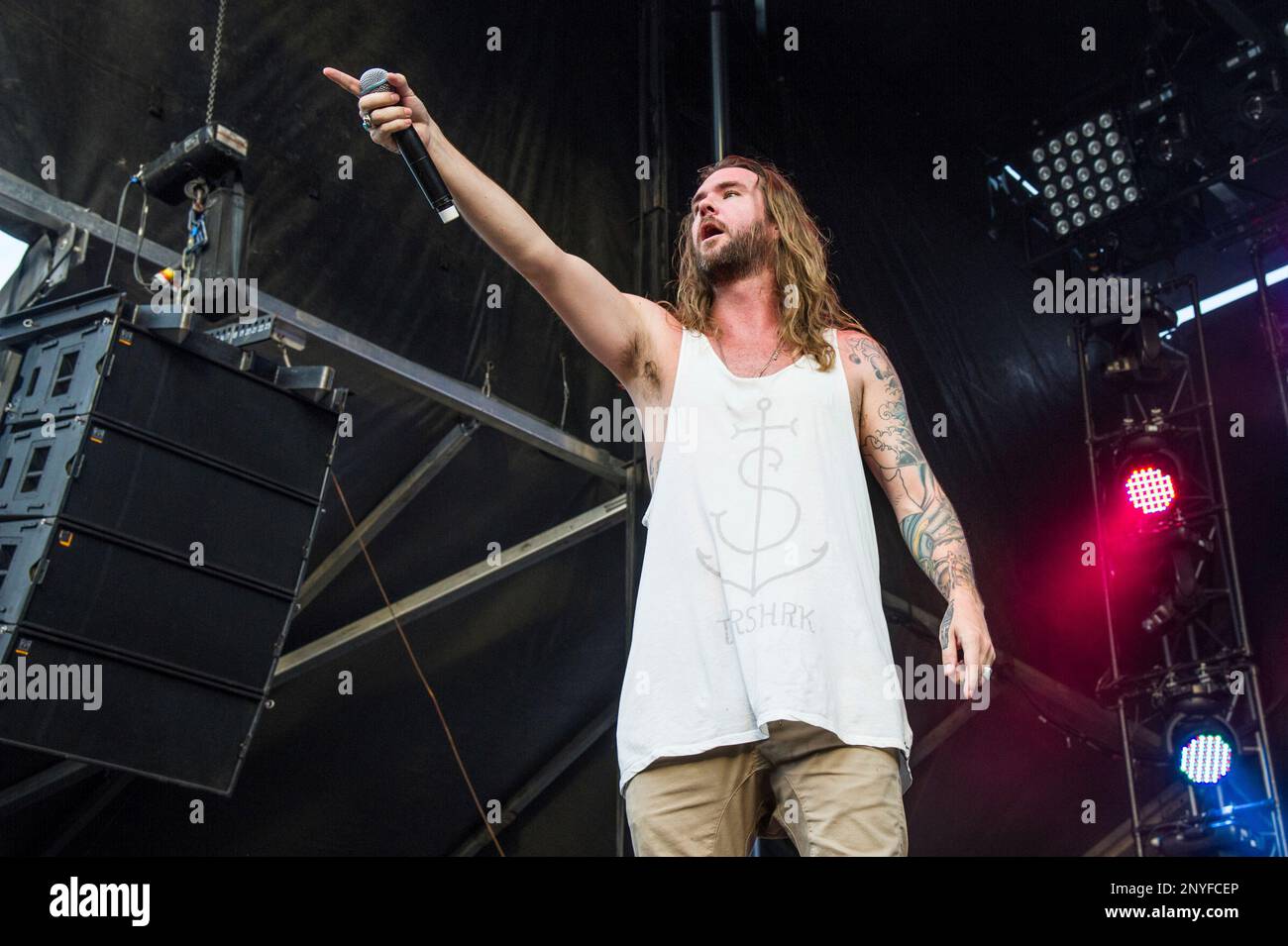 Jared Watson of Dirty Heads performs during the Firefly Music Festival ...