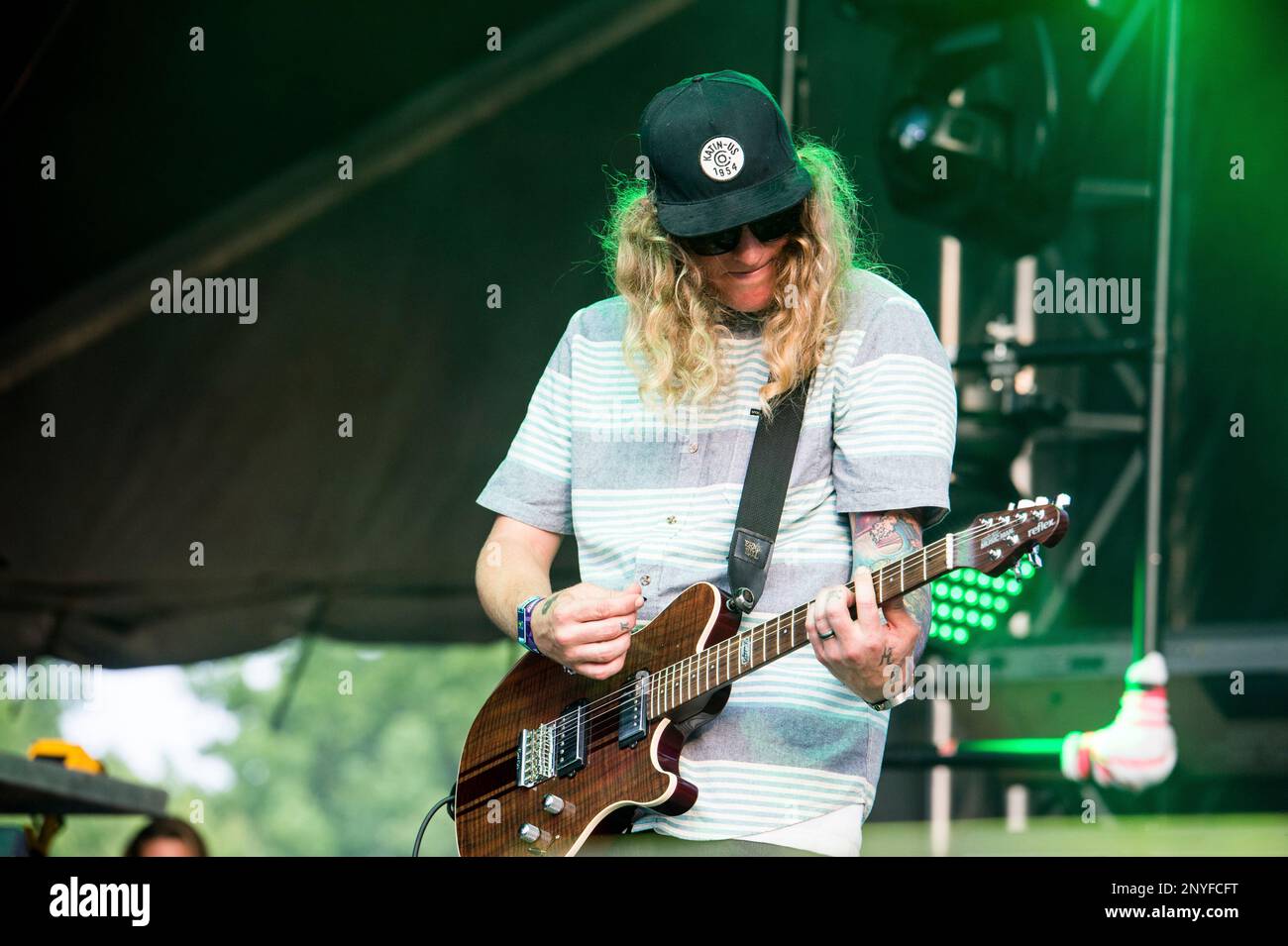 Dustin Bushnell of Dirty Heads performs during the Firefly Music ...