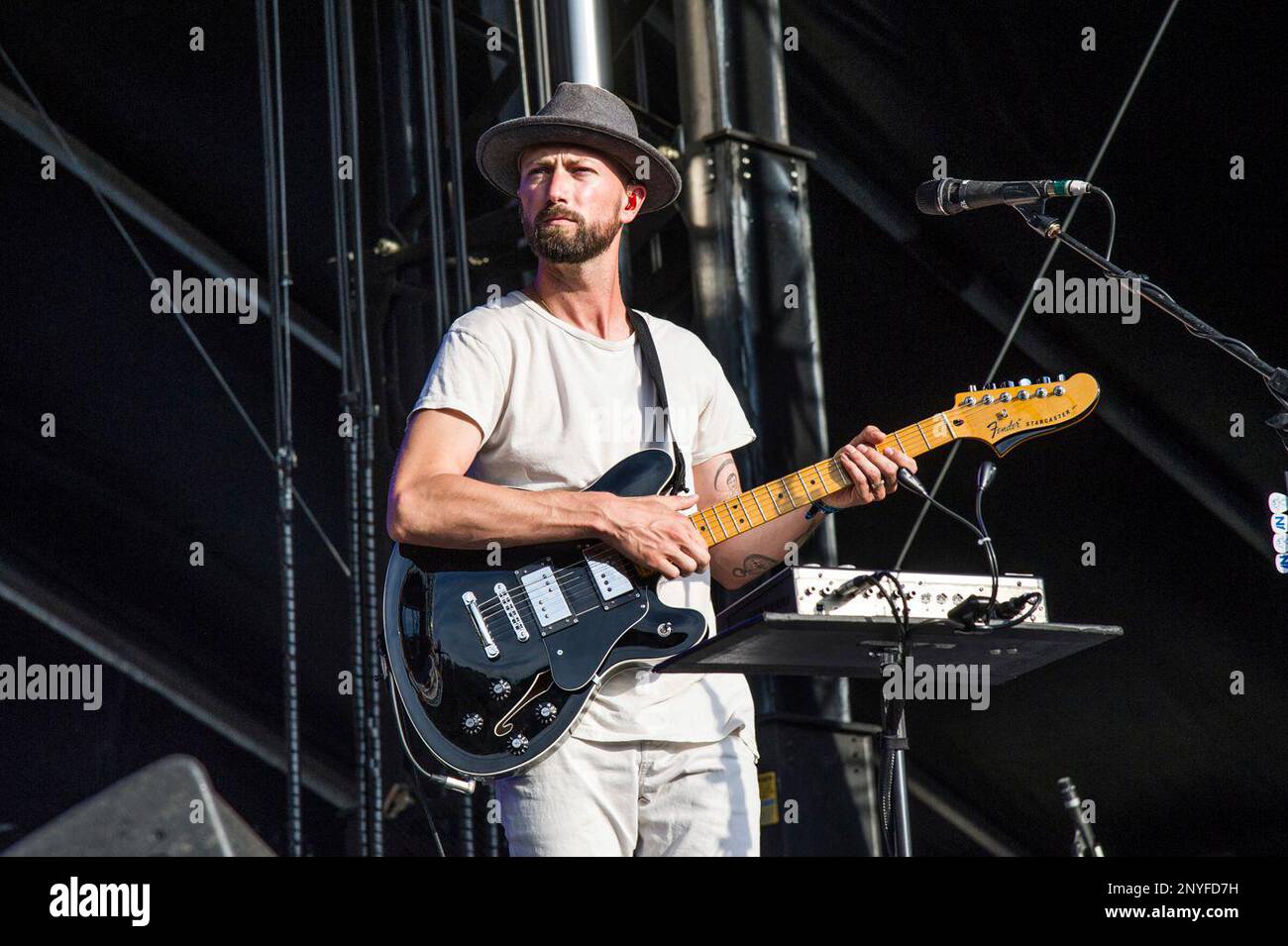 Drew Stewart of Awolnation performs during the Firefly Music Festival ...