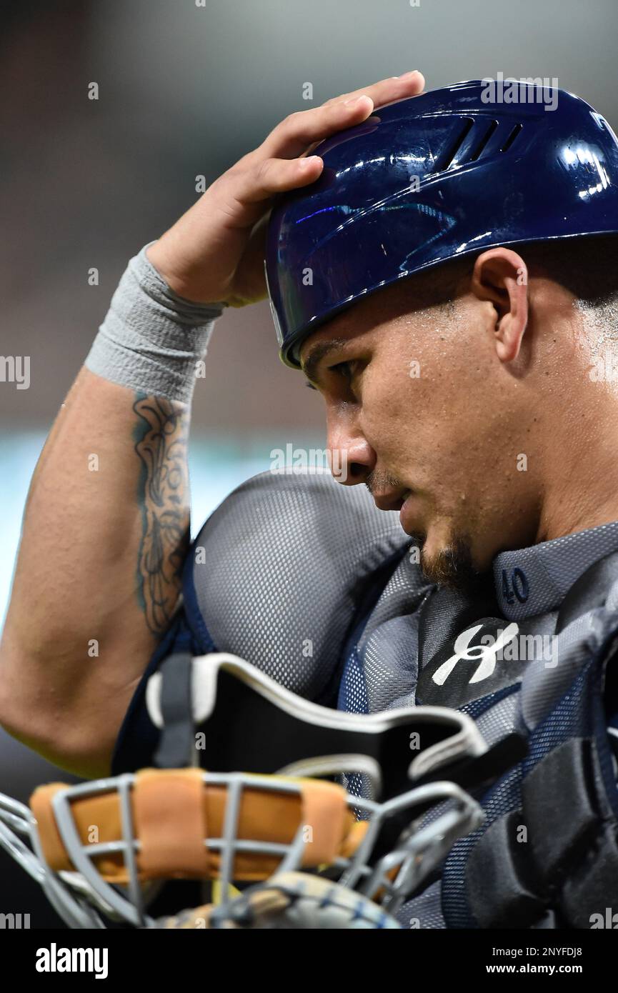July 31, 2017: Tampa Bay Rays catcher Wilson Ramos (40) in action ...