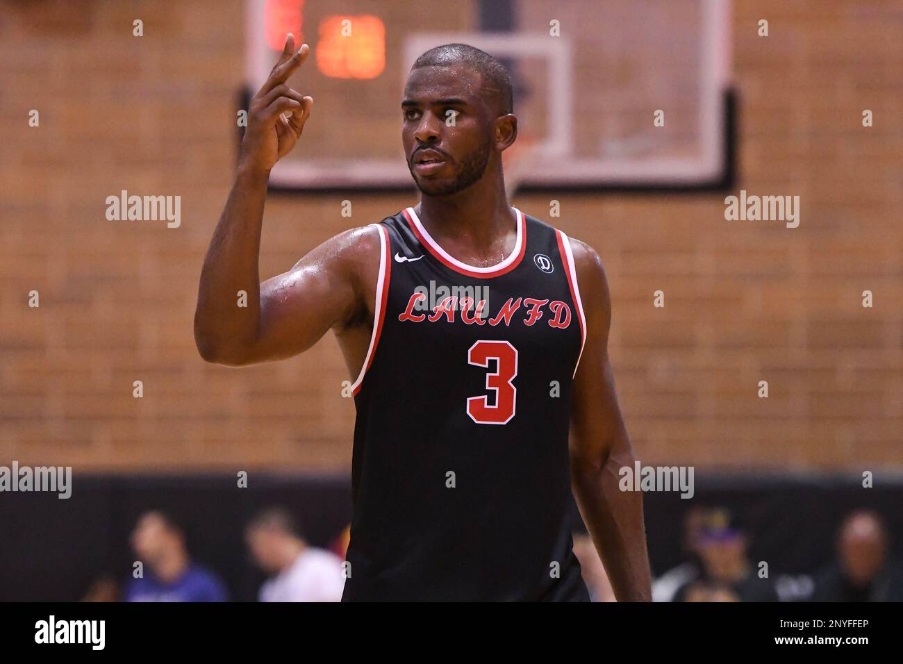 LOS ANGELES, CA - JULY 30: Houston Rockets guard Chris Paul looks on ...