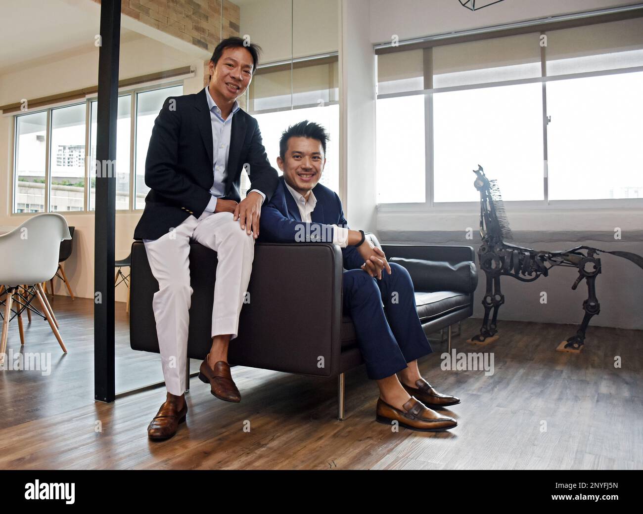 (from left) Terence Loh and Nelson Loh, co-founded Novena Global ...