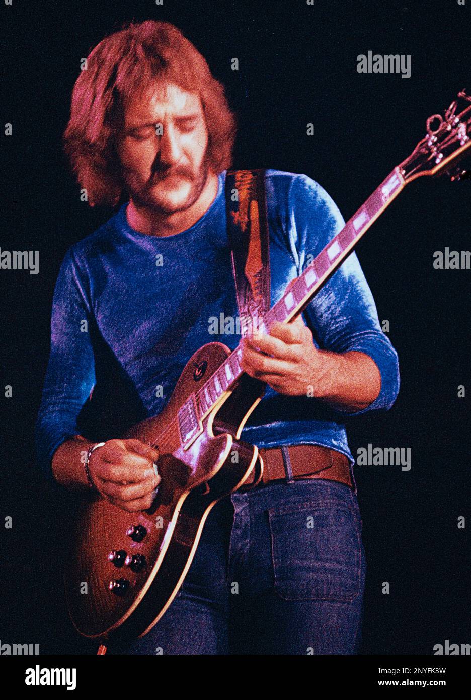 Jan Akkerman of Focus in the TV-studio, Hilversum Stock Photo - Alamy