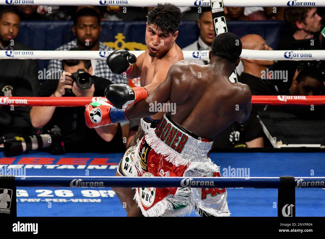 July 29, 2017 - Brooklyn, New York, USA - ADRIEN BRONER (green, red ...