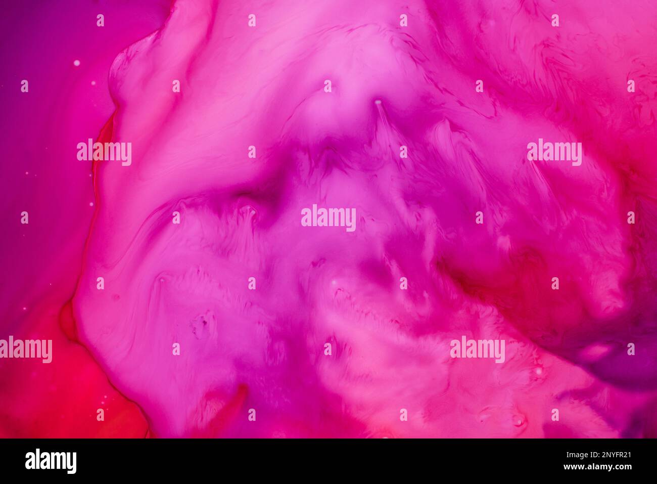 Beautiful abstraction of liquid paints in slow blending flow mixing ...