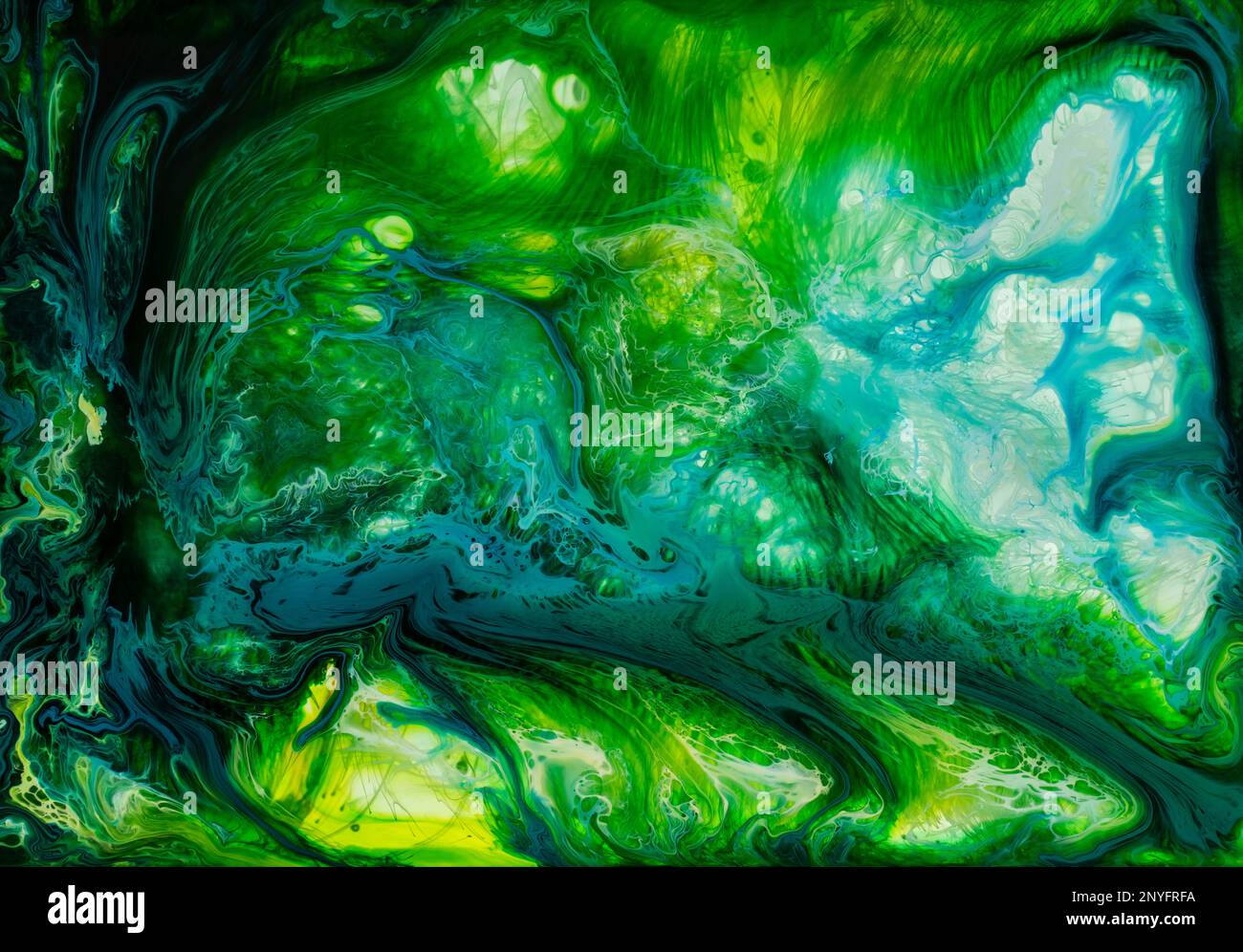 Abstract flow of liquid paints in mix Stock Photo - Alamy