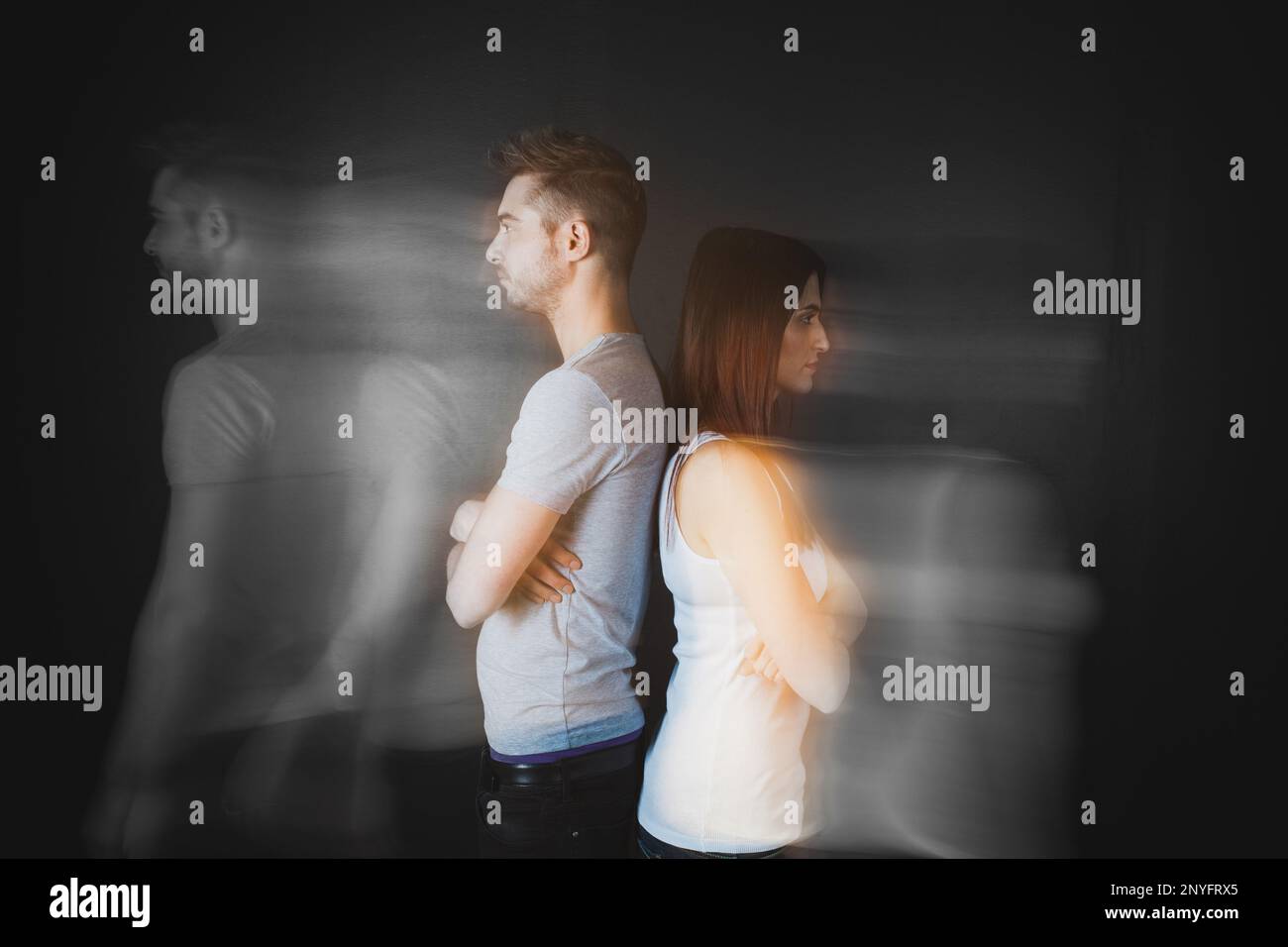 Turning their backs hi-res stock photography and images - Alamy